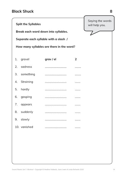Sound Reads Set 3: Workout – Gatehouse Books