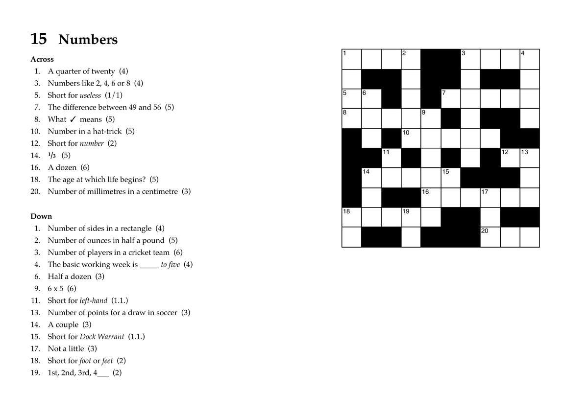 Crosswords for Photocopying: Book 3 – Gatehouse Books